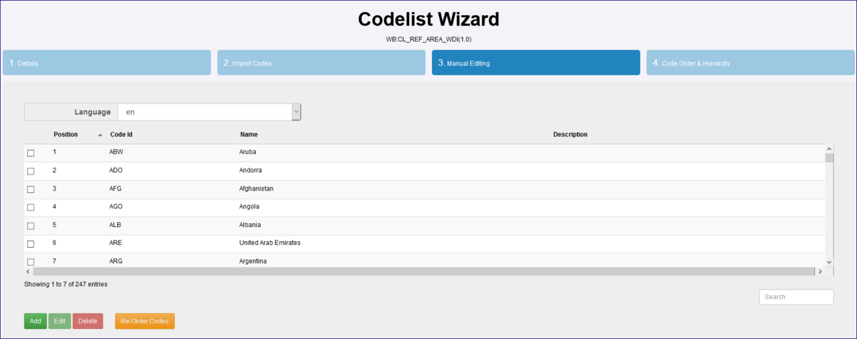 Codelists V11 - FMR Knowledge Base